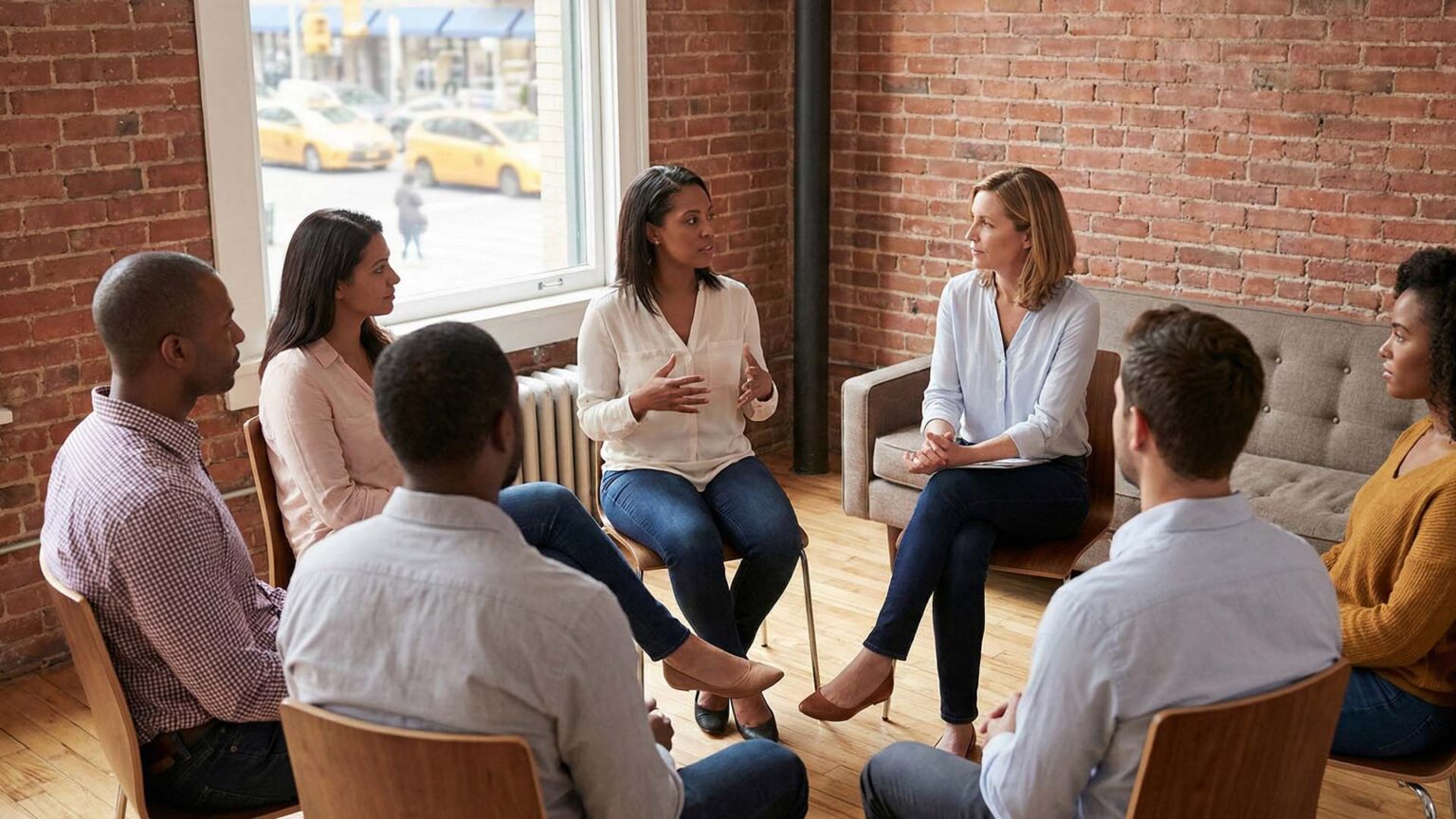 Building a Sober Support Network Through Group Therapy